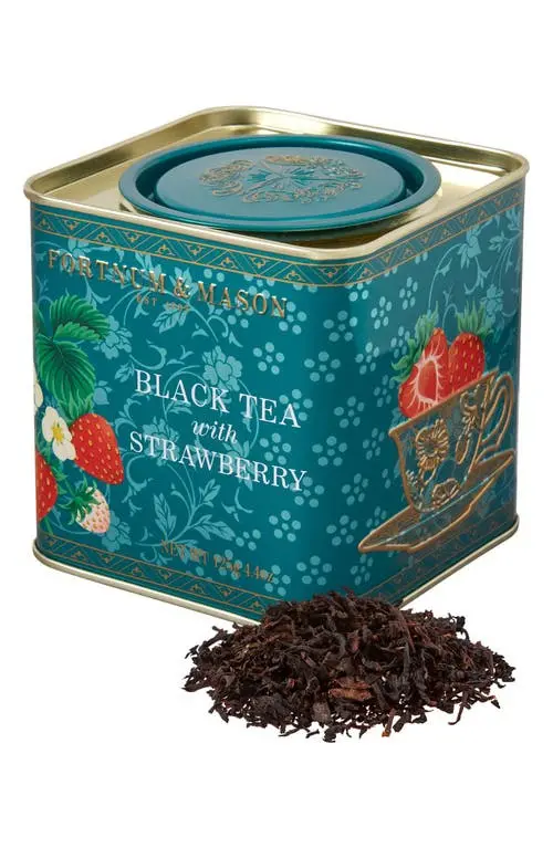 FORTNUM & MASON Black Tea With Loose Leaf Caddy - Strawberry