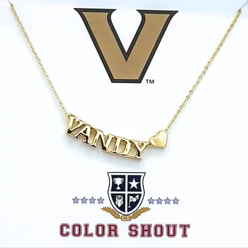 COLOR SHOUT Vanderbilt Heart Necklace - Yellow Gold