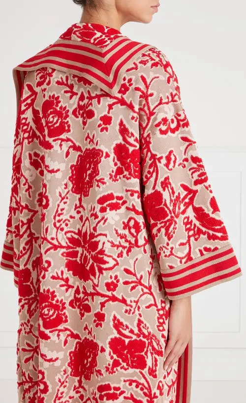 TEMPERLEY LONDON Francis Floral Jacquard Knit Cape