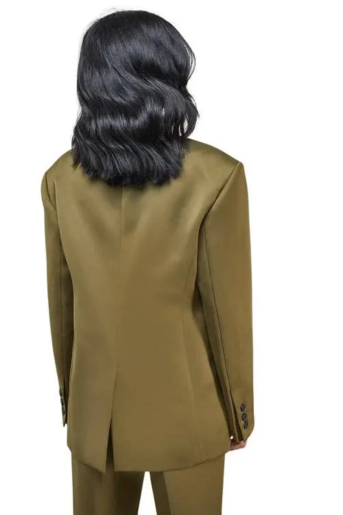 WAREHOUSE Premium Satin Oversized Blazer