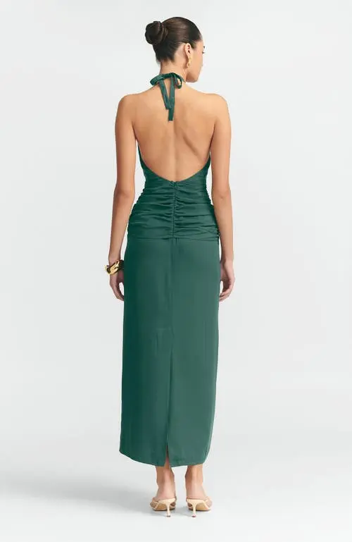ST MRLO Nessie Midi Dress - Forest Green