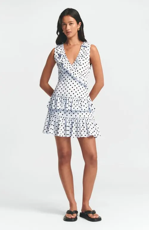 ST MRLO Jada Mini Dress - Blue Base Spot