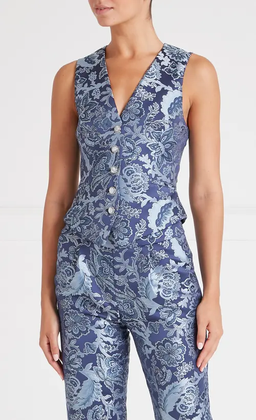 TEMPERLEY LONDON Francis Suit Vest - Navy