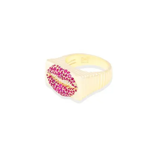CAMPBELL + CHARLOTTE Juju Lips Ring - Gold