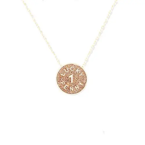 CAMPBELL + CHARLOTTE Juju Lucky Penny Charm Necklace - Gold