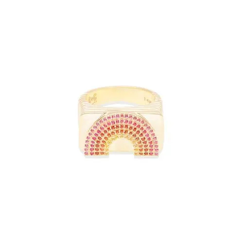 CAMPBELL + CHARLOTTE Juju Rainbow Ring - Gold