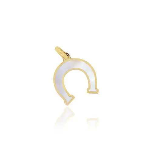 THE LOVERY FINE JEWELRY Horseshoe Pendant - Mother Of Pearl
