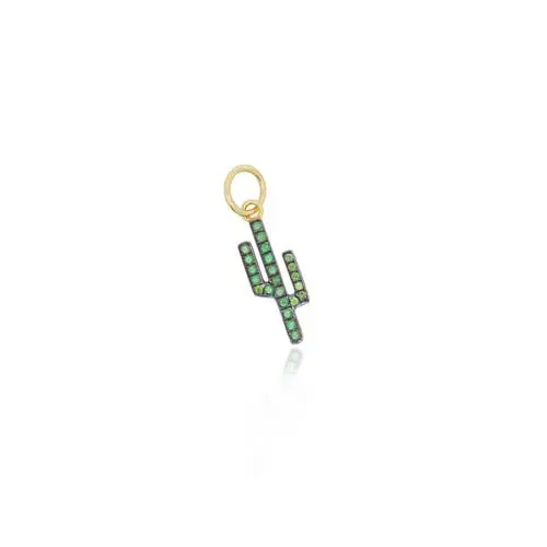 THE LOVERY FINE JEWELRY Cactus Charm - Tsavorite