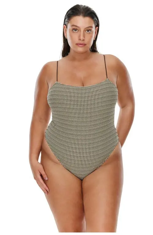 GOTTEX Sandy Beach Textured One-piece - Brown