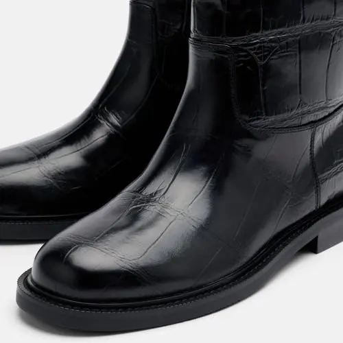 MARC NOLAN Blair Mid-calf Riding Boots - Black