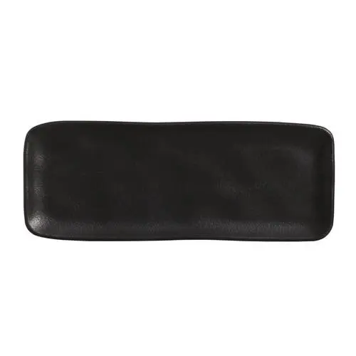 PORTO BRASIL Rectangular Platter Medium Set Of 4 - Matte Black