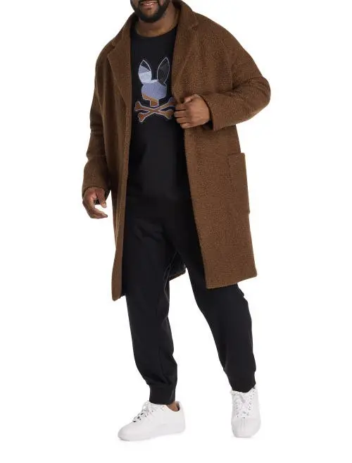 TALLIA Big & Tall Teddy Overcoat