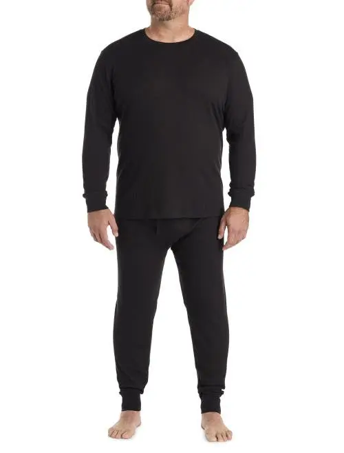 HARBOR BAY BY DXL Big & Tall Performance Waffle-knit Thermal Bottoms