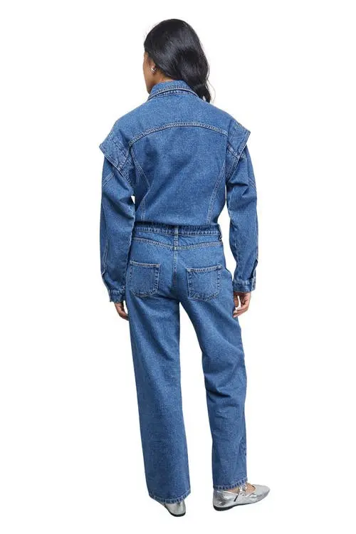 WAREHOUSE Tony Denim Jumpsuit