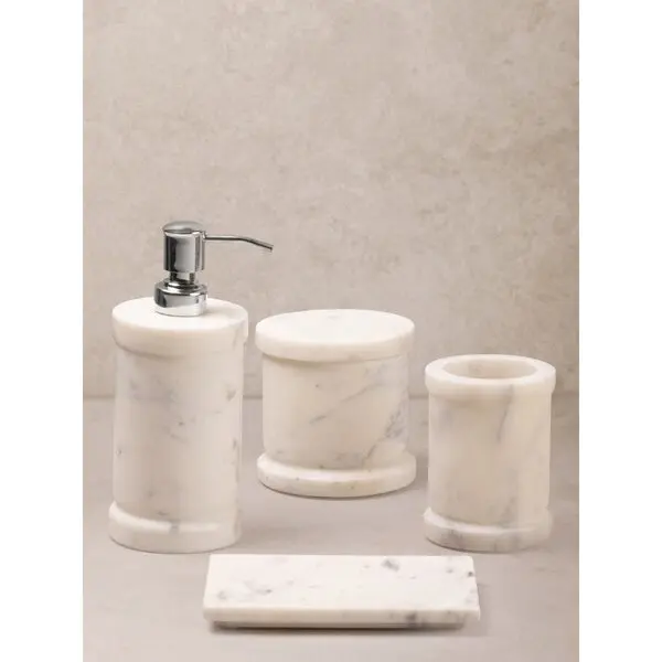 GAURI KOHLI Duval Marble Bath Accessories - Ivory