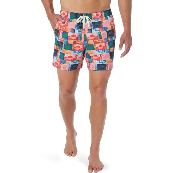 FAIR HARBOR The Bungalow Swim Trunks - Seaside Glow