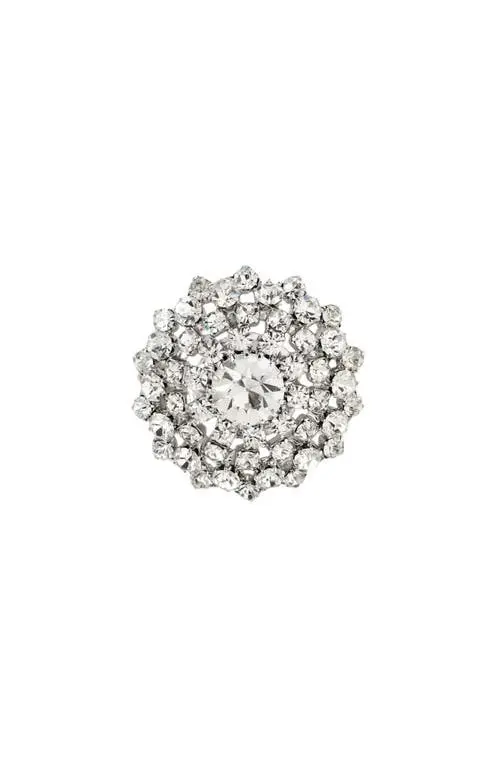 SUSAN CAPLAN 1970s Swarovski Brooch - Crystal