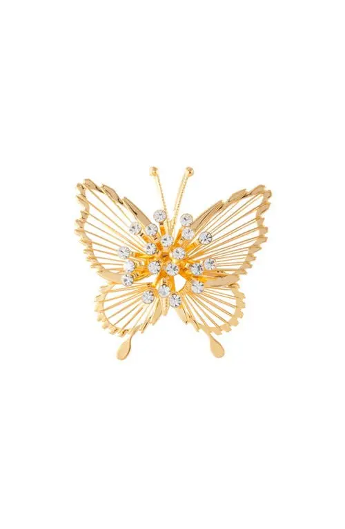 SUSAN CAPLAN 1980s Vintage Butterfly Brooch - Monet Butterfly