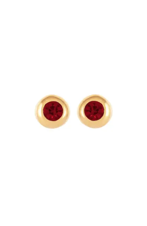 SUSAN CAPLAN 1980s Vintage Earrings - Sruby Red
