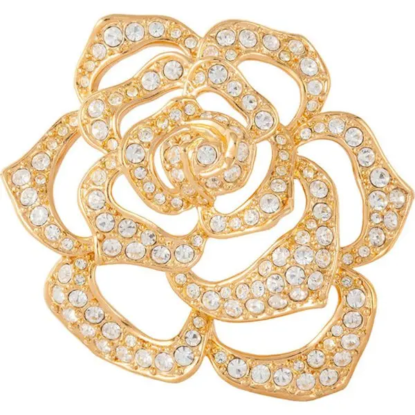 SUSAN CAPLAN 1990s Elizabeth Taylor Brooch - Rose