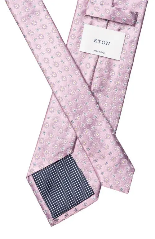 Eton Floral Jacquard Silk Standard Neck Tie