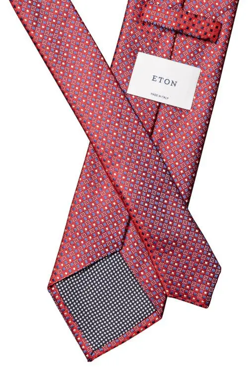 Eton Geometric Pattern Standard Neck Tie