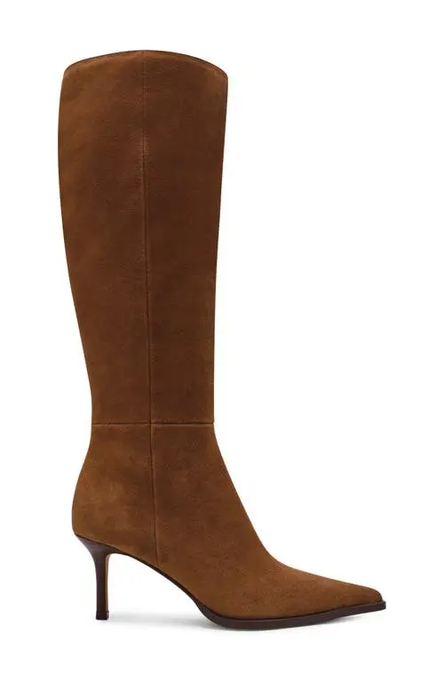 Steve Madden Lingo Pointed Toe Knee High Boots - Chestnut Suede