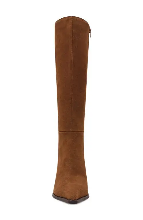 Steve Madden Lingo Pointed Toe Knee High Boots - Chestnut Suede