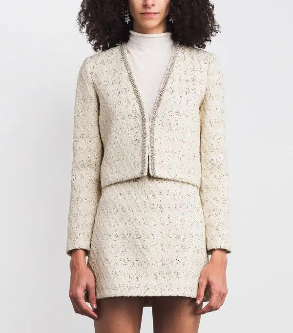 Alice + Olivia Kidman Tweed Blazer