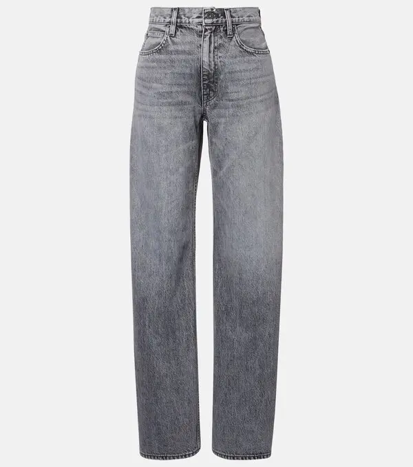 SLVRLAKE Cassie High-rise Wide-leg Jeans - Grey