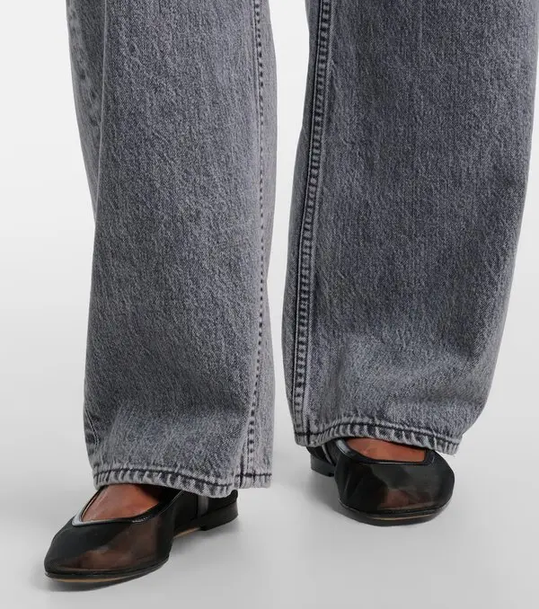 SLVRLAKE Cassie High-rise Wide-leg Jeans - Grey
