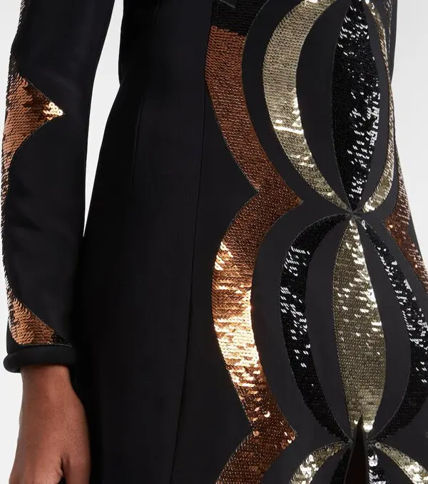 Emilio Pucci Sequined Open-back Gown