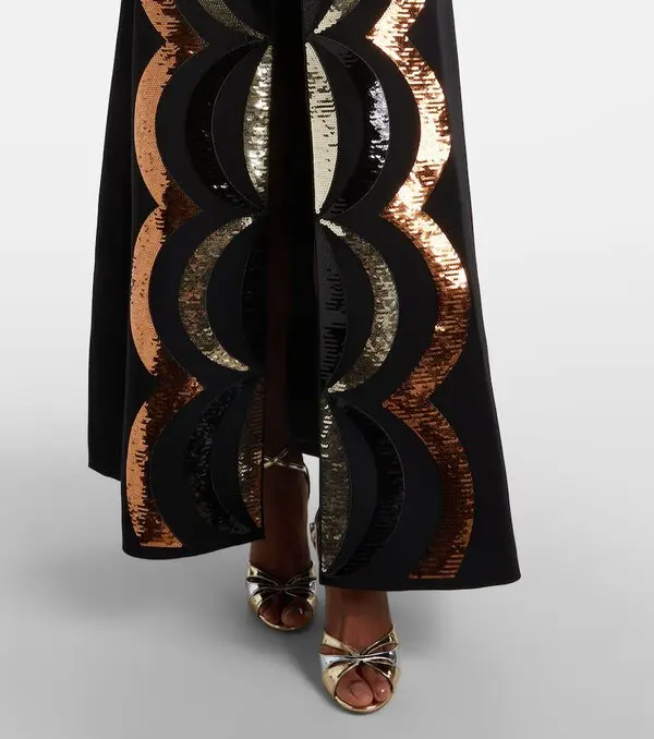 Emilio Pucci Sequined Open-back Gown