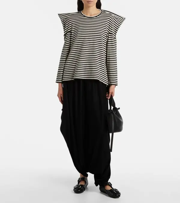 Junya Watanabe High-rise Tapered Wool Pants