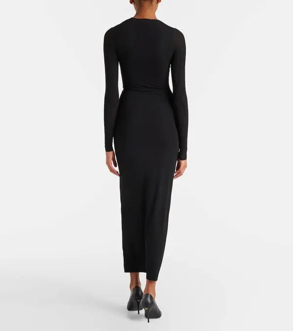 Wardrobe.NYC Semi-sheer Jersey Midi Dress