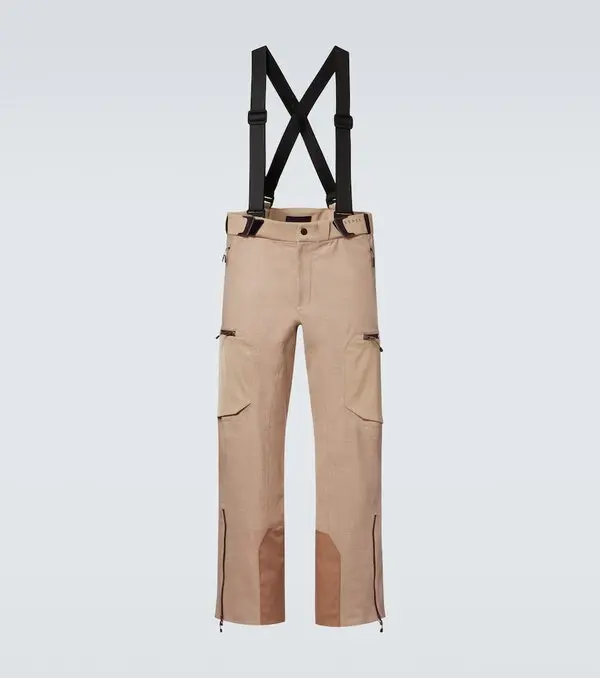Sease Trace 2.0 Wool-blend Ski Salopettes - Beige
