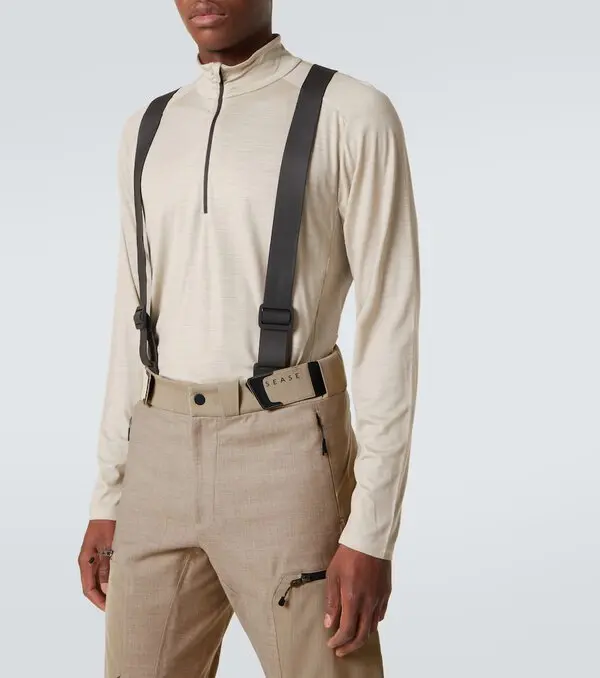 Sease Trace 2.0 Wool-blend Ski Salopettes - Beige