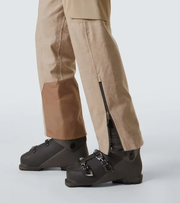 Sease Trace 2.0 Wool-blend Ski Salopettes - Beige