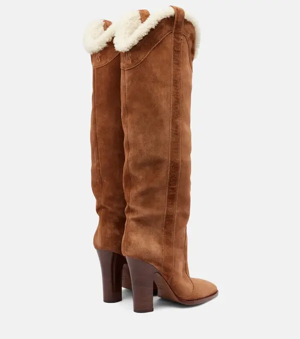 Paris Texas Lavinia 100 Suede Over-the-knee Boots - Brown