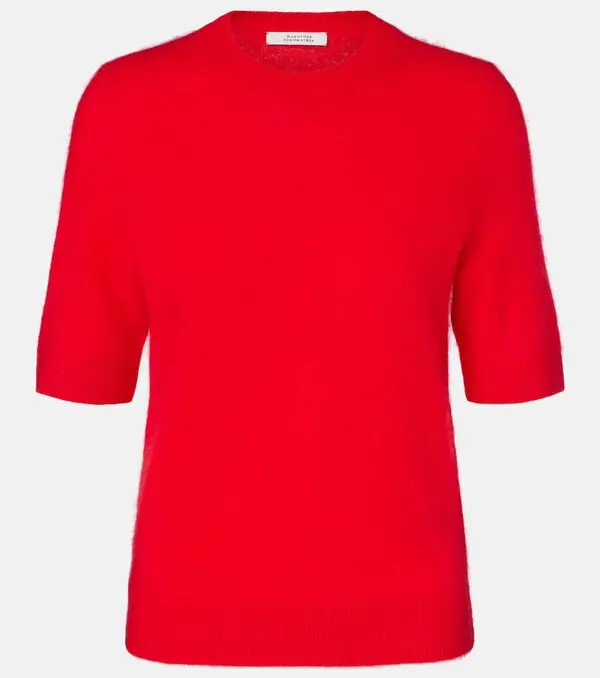 Dorothee Schumacher Fluffy Statement Wool And Cashmere Sweater - Red