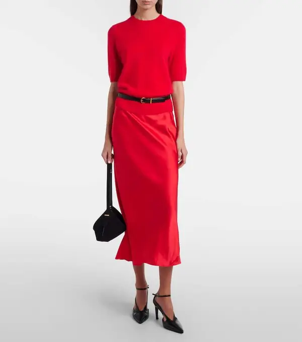 Dorothee Schumacher Fluffy Statement Wool And Cashmere Sweater - Red
