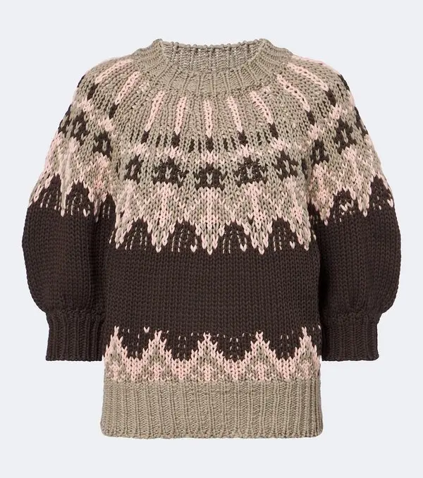 Altuzarra Marty Fair Isle Cotton Sweater - Multicoloured
