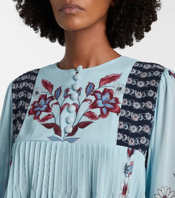 Farm Rio Marcelle Pleated Blouse