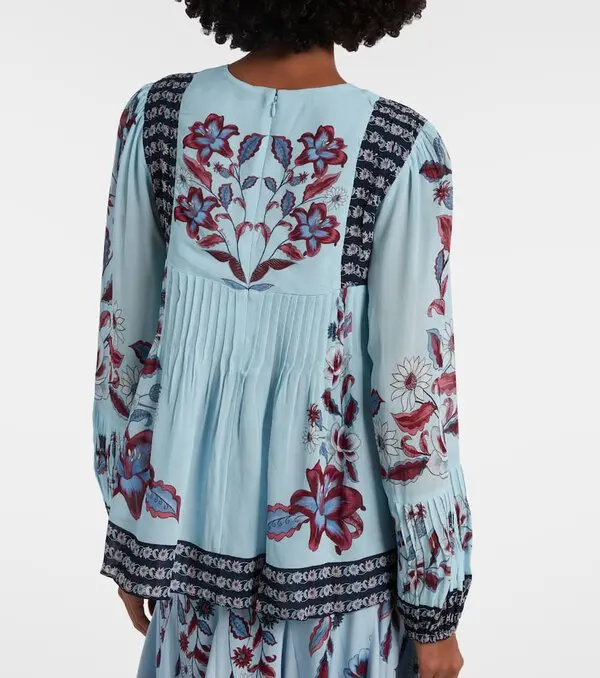 Farm Rio Marcelle Pleated Blouse
