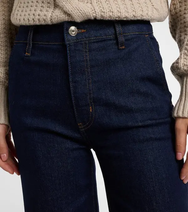 FRAME High-rise Straight Leg Jeans
