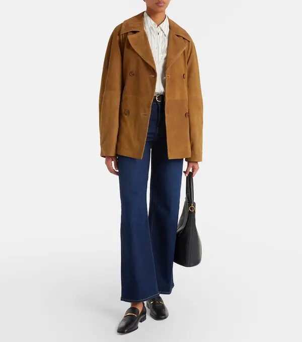 FRAME Le Slim High-rise Wide-leg Jeans - Blue