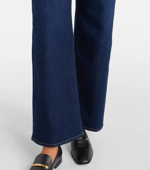 FRAME Le Slim High-rise Wide-leg Jeans - Blue