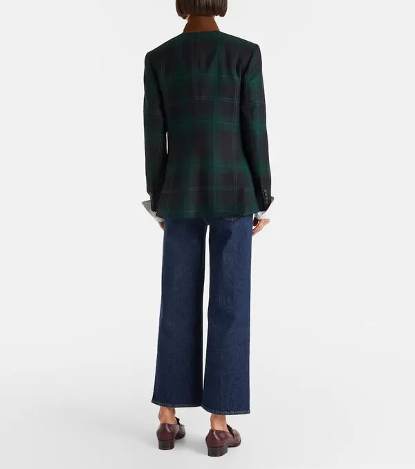 FRAME Cropped High-rise Wide-leg Jeans
