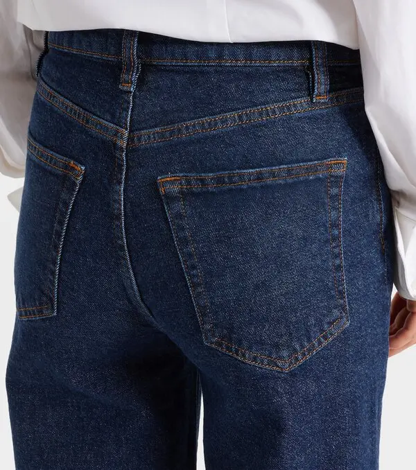 FRAME Cropped High-rise Wide-leg Jeans
