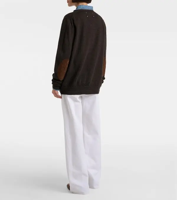 FRAME Bubble Mid-rise Wide-leg Jeans - White
